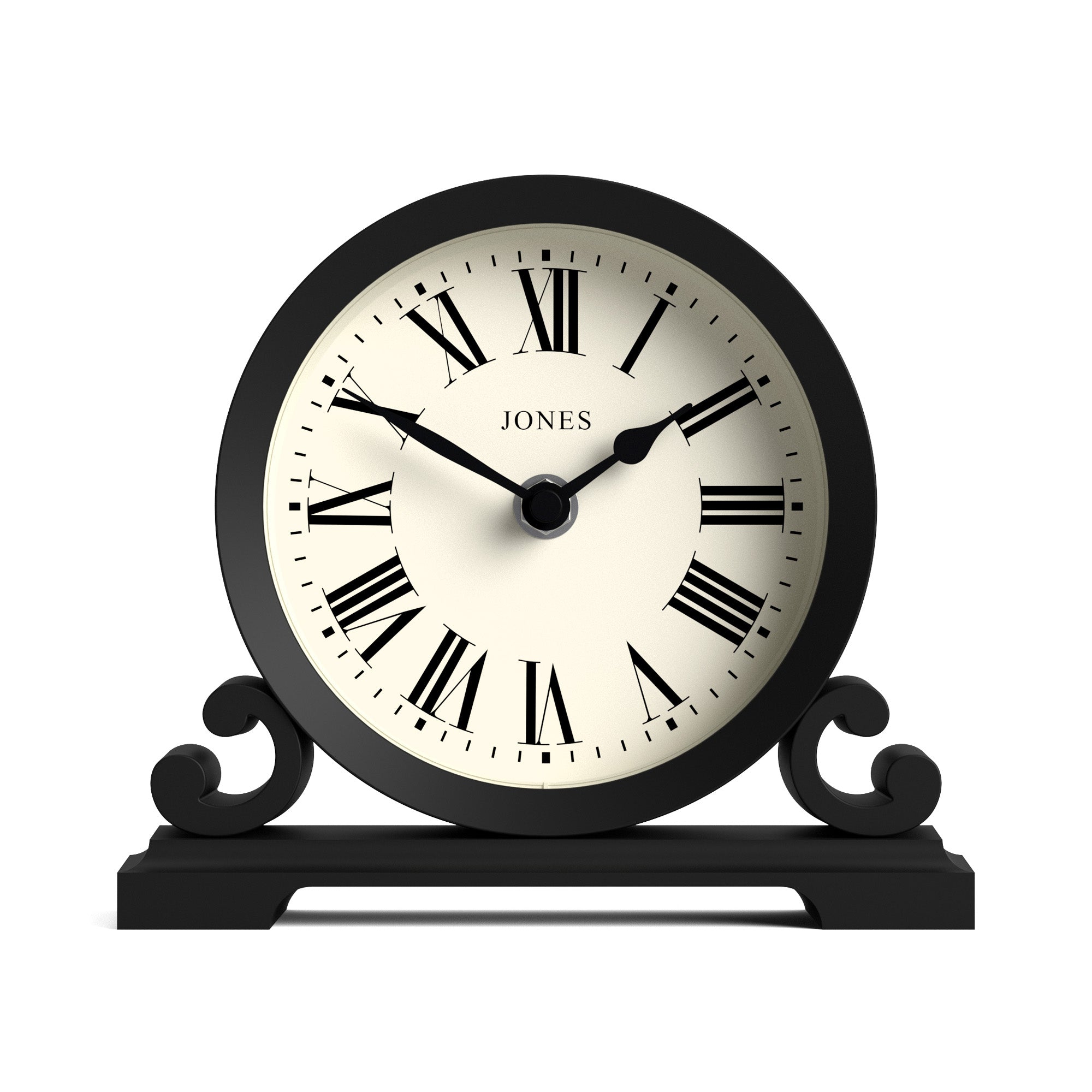 Jones Saloon mantel clock in black – Jones Clocks