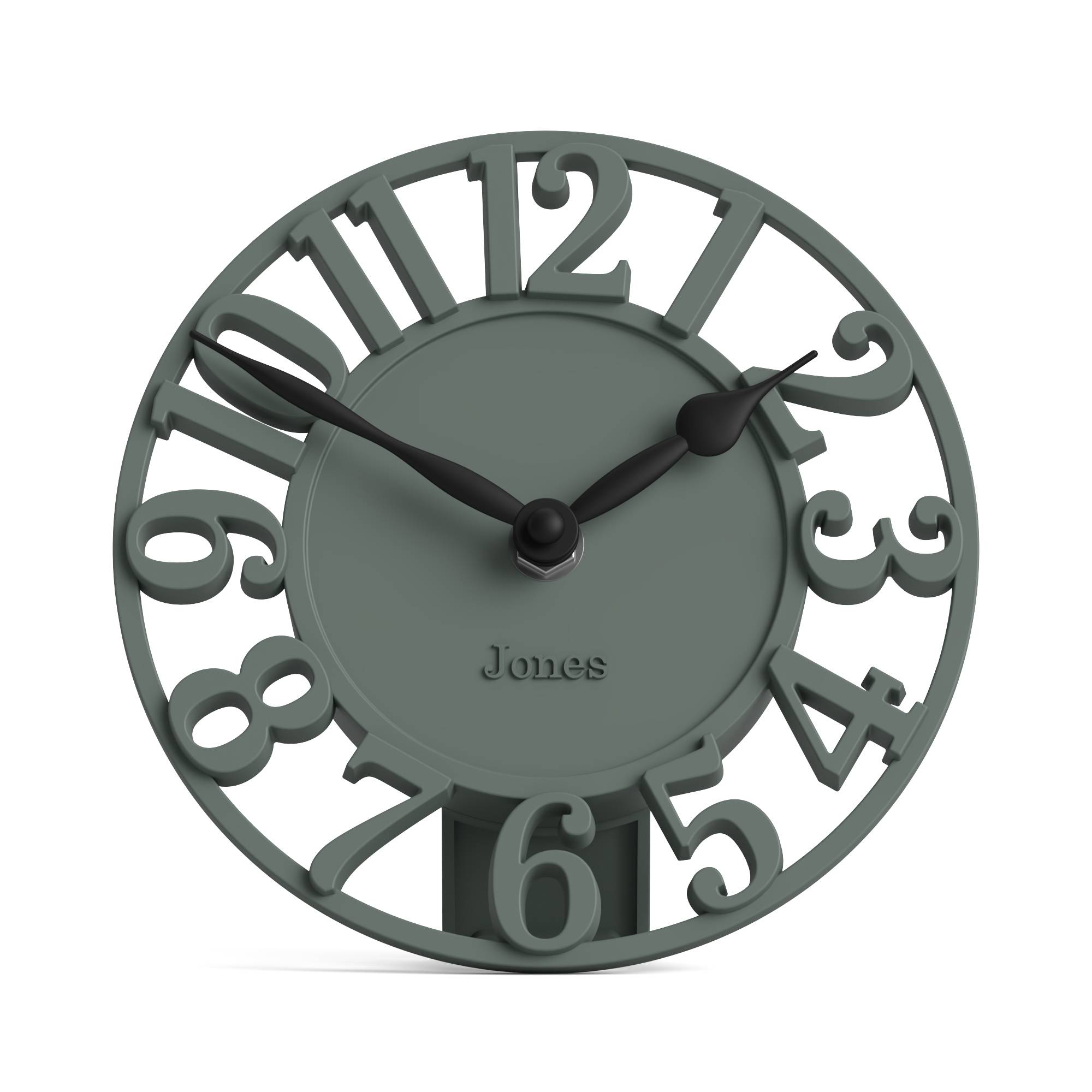 Jones Ealing mantel clock in asparagus green – Jones Clocks