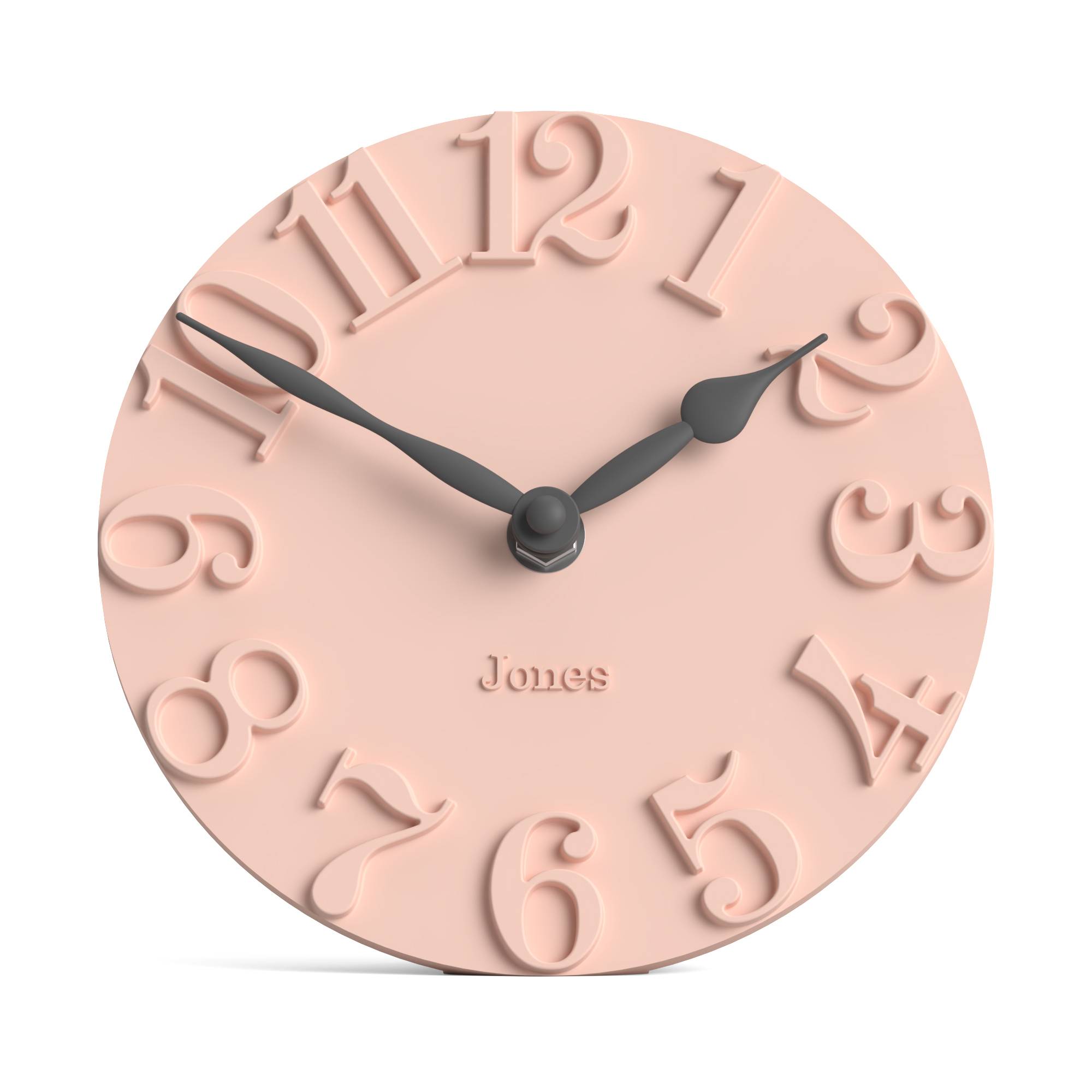 Jones Hampstead mantel clock in pink – Jones Clocks
