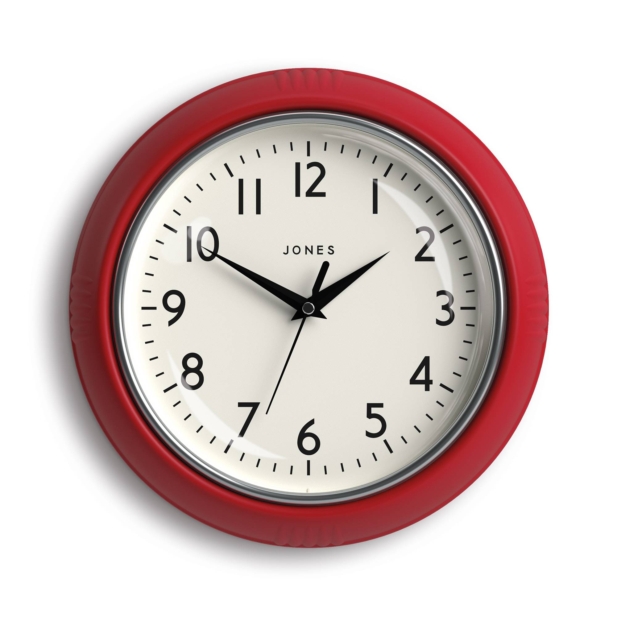 Jones Ketchup wall clock in red 24cm – Jones Clocks