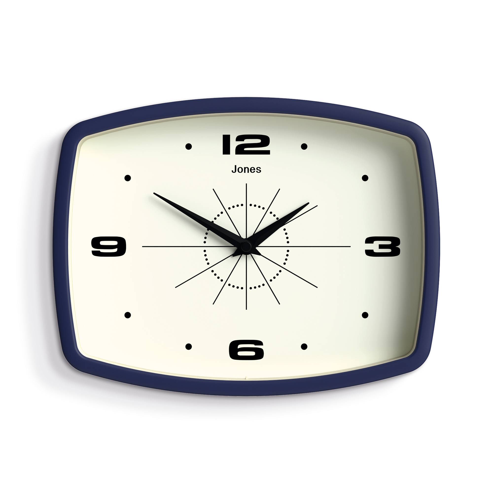 Jones Movie wall clock in midnight blue 25cm – Jones Clocks