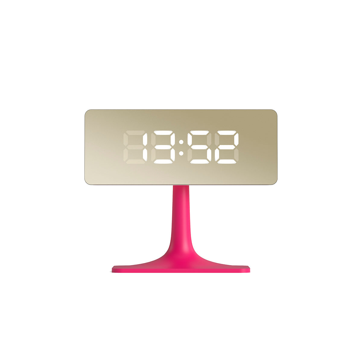Space Hotel Cinemascape LED clock in pink – Jones Clocks