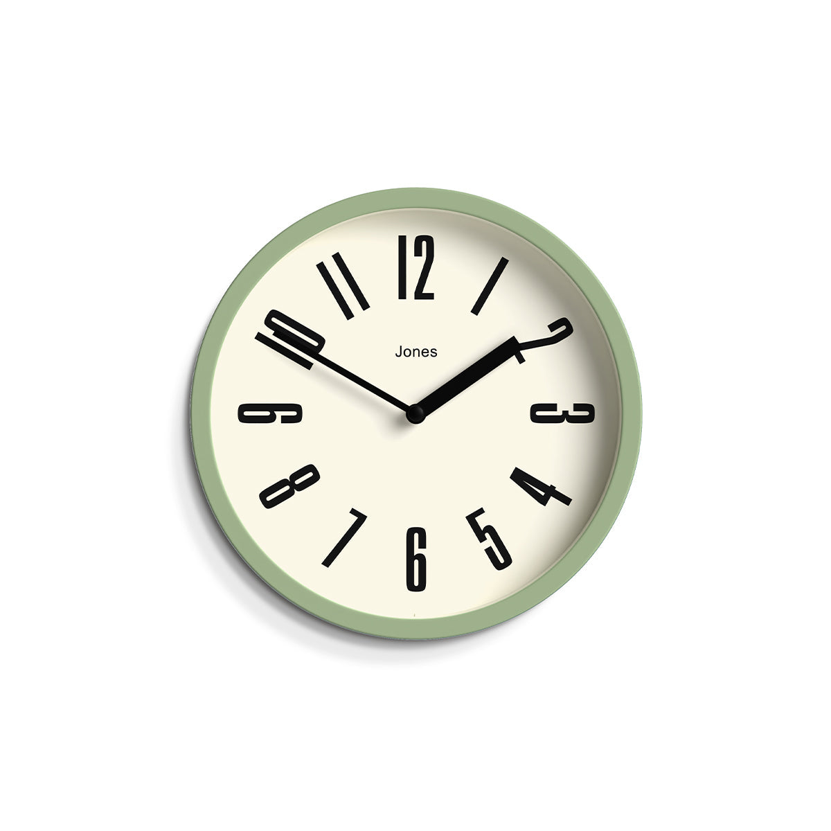Jones Hot Tub wall clock in matcha green 20cm – Jones Clocks