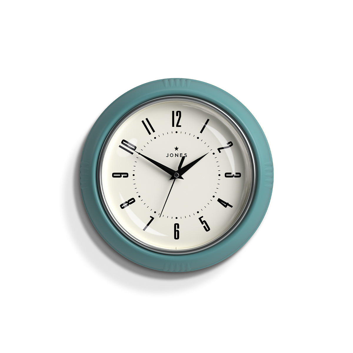 Jones Ketchup Retro Wall Clock in Teal Blue – Jones Clocks