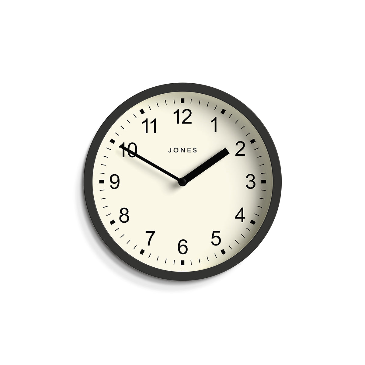 Jones Spin wall clock in grey 20cm – Jones Clocks