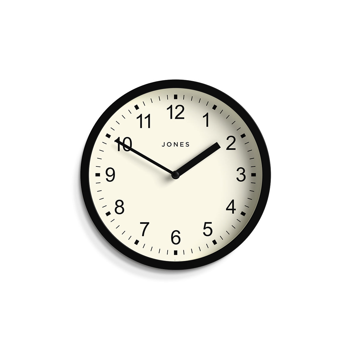 Jones Spin Modern Wall Clock in Black – Jones Clocks